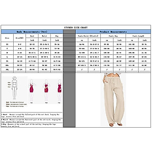 utcoco Women's Cotton Linen Drawstring High Waisted Pants Casual Loose Fit Wide Leg Trousers (XL, Green)