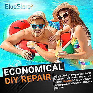 [Upgraded] C-60 C60 Pool Cleaner Wheel Ball Bearings Replacement by BlueStars - Exact Fit for Zodiac Polaris Pressure Pool Cleaners 180 and 280 - Smooth Rotation and Excellent Design - Pack of 8