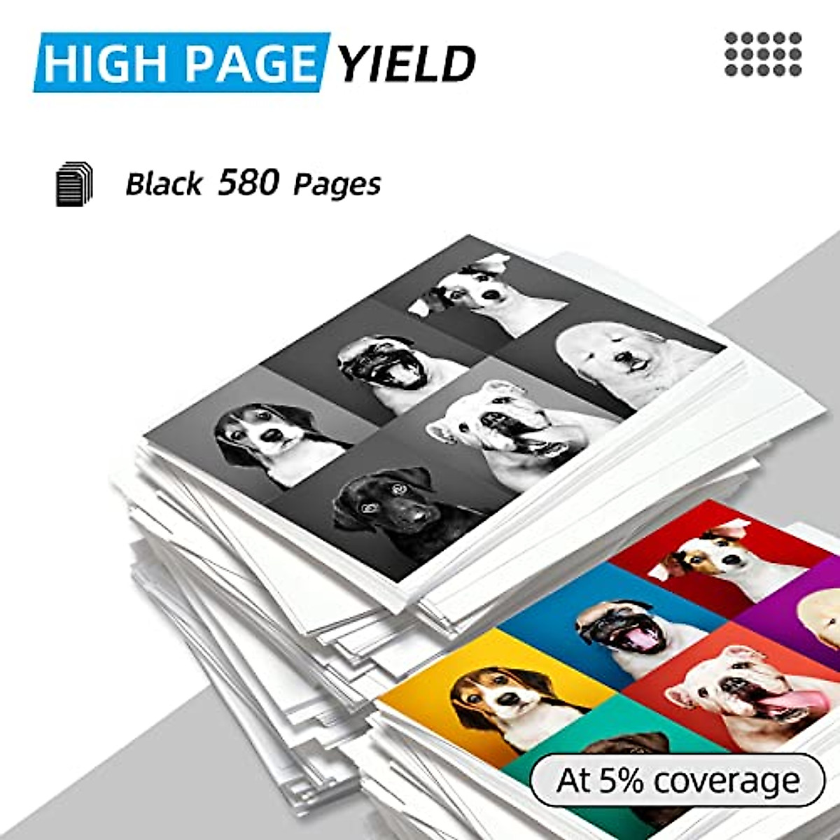 63XL Black Ink Cartridge Replacement for HP 63 Remanufactured Ink XL Fit for Officejet 3830 5255 Envy 4520 4650 5258 Deskjet 1112 3630 5200 4655 2130 4652 4512 5212 3632 5252 3833 Printer (2 Pack)