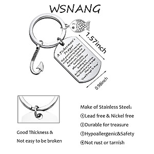 WSNANG Fisherman Anglers Gift A Fisherman's Prayer Keychain Fishing Lover Gift Fishing Lure Jewelry (Fisherman Prayer DT)