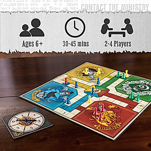 Paladone Hogwarts Ludo - Family Night Board Game - Ages 6+ 2-4 Players - Officially Licensed Harry Potter Merchandise