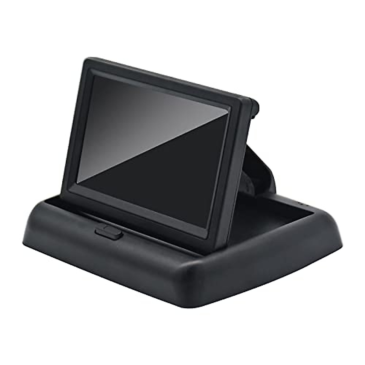 EZoneTronics 4.3" Car Auto Foldable Monitor LCD Screen Dash Stand , 12-24V Input Universal for Backup Camera Screen/Rear View/DVD/Media Player for Truck Auto 2 RCA Video Channels