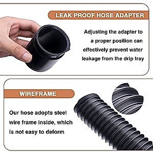 LFUTARI Rain Gutter Downspout Extensions Flexible-No Dig Low Profile Catch Basin Downspout Extension Kit-Down Spout Extender for Yard, Ground and Lawn Included