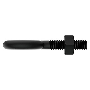 National Hardware N820-095 Eye Bolt, 1/4" × 2", Storm Shine Finish