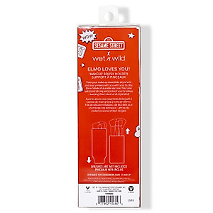 wet n wild x Sesame Street, Elmo Loves You Makeup Brush Holder For Foundation Brush And Liquid Makeup