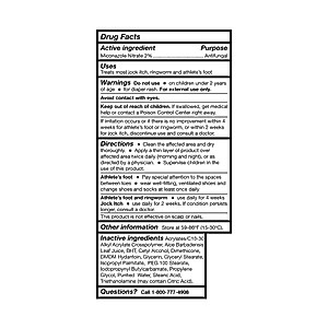 McKesson Antifungal Cream 2% Miconazole Nitrate Cream 4oz Tube (Each), 6391 (Formerly Repara Antifungal Cream)
