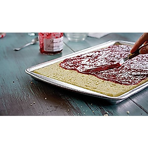 Doughmakers 40056 Premium Quality Commercial Grade Bakeware, Set of 3 Baking Pans, 10 x 15 sheet, 9 x 13 pan, 9-inch round, Silver, Large