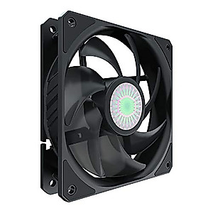 Cooler Master SickleFlow 120 Black Case & Cooling Fan - Improved Air Balance Blades, 62 CFM, 2.5 mmH2O, 8 to 27 dBA - Black