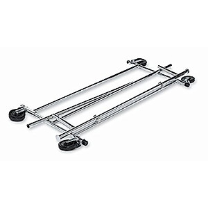 NAHANCO RCS-1 Collapsible Metal Rolling Garment Rack, Commercial Grade, Chrome (1 Rack)