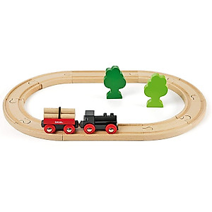 BRIO World - 33042 Little Forest Train Set - Premium 18-Piece Wooden Toy Train Set with Track and Accessories | Perfect for Kids Ages 3 and Up | FSC Certified for Sustainability