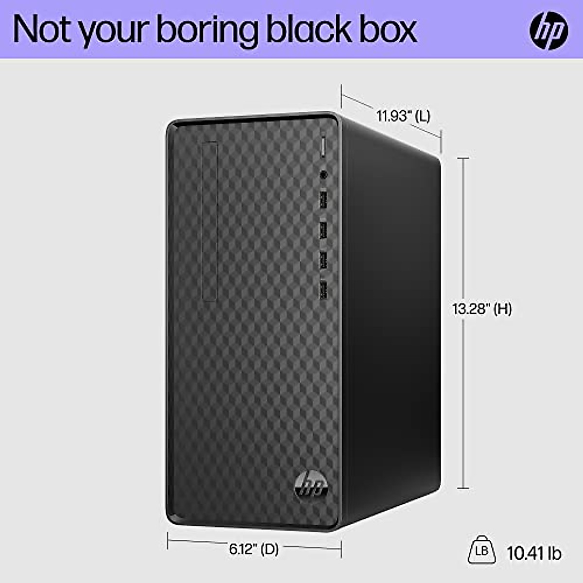 HP Desktop PC, AMD Ryzen 3 5300G, 8 GB SDRAM, 512 GB SSD, AMD Radeon Graphics, Windows 11 Home, M01-F3020 (2022)