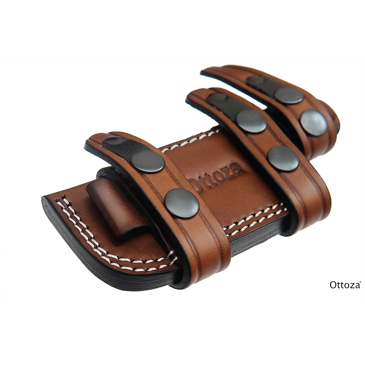 Ottoza Leather Knife Sheaths for Fixed Blade Knives, Small Knife Sheath RIGHT HAND Leather Knife Sheath for Belt, Leather Knife Holster Belt Knife Holder, Horizontal Knife Sheath for Belt No:126