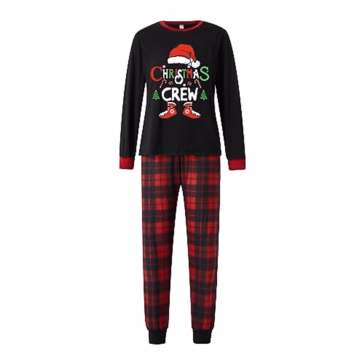 WephuPSho Christmas Family Matching Pajamas Sets Xmas Holidays Family Set Jammies Sleepwear(#z-8, Mom, XL)