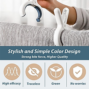 TRBSXRT 12Pcs Beach Towel Clips for Beach Chair - Plastic Clothes Pins with Strong Anti-Rust Springs and Quilt Clips Large Strong Clothes Clips Keep Towel from Blowing Away (3.8 inches)