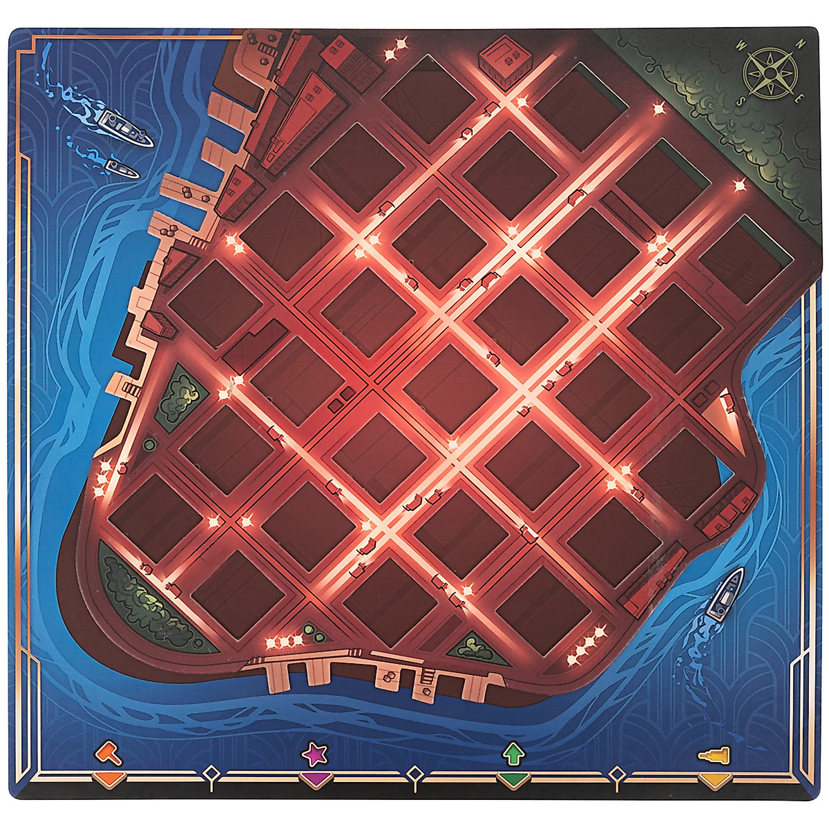 Santorini New York, Strategy Board Game, for Adults and Kids Ages 8 and up