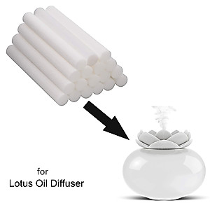 SIXKIWI 12-Units Replacements Sponges Wicks for Cute Lotus Humidifiers, Diameter 0.28inch x Length 1.77inch(12 Units)