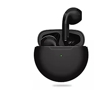 Pro 6 True Wireless Earbuds, Bluetooth Headphones, Hi-Fi Stereo Sound in-Ear Earphones, 99.99% Compatible with All Mobile Devices, Built-in Microphone, Up to 26 Hour Play Time with Charging Case