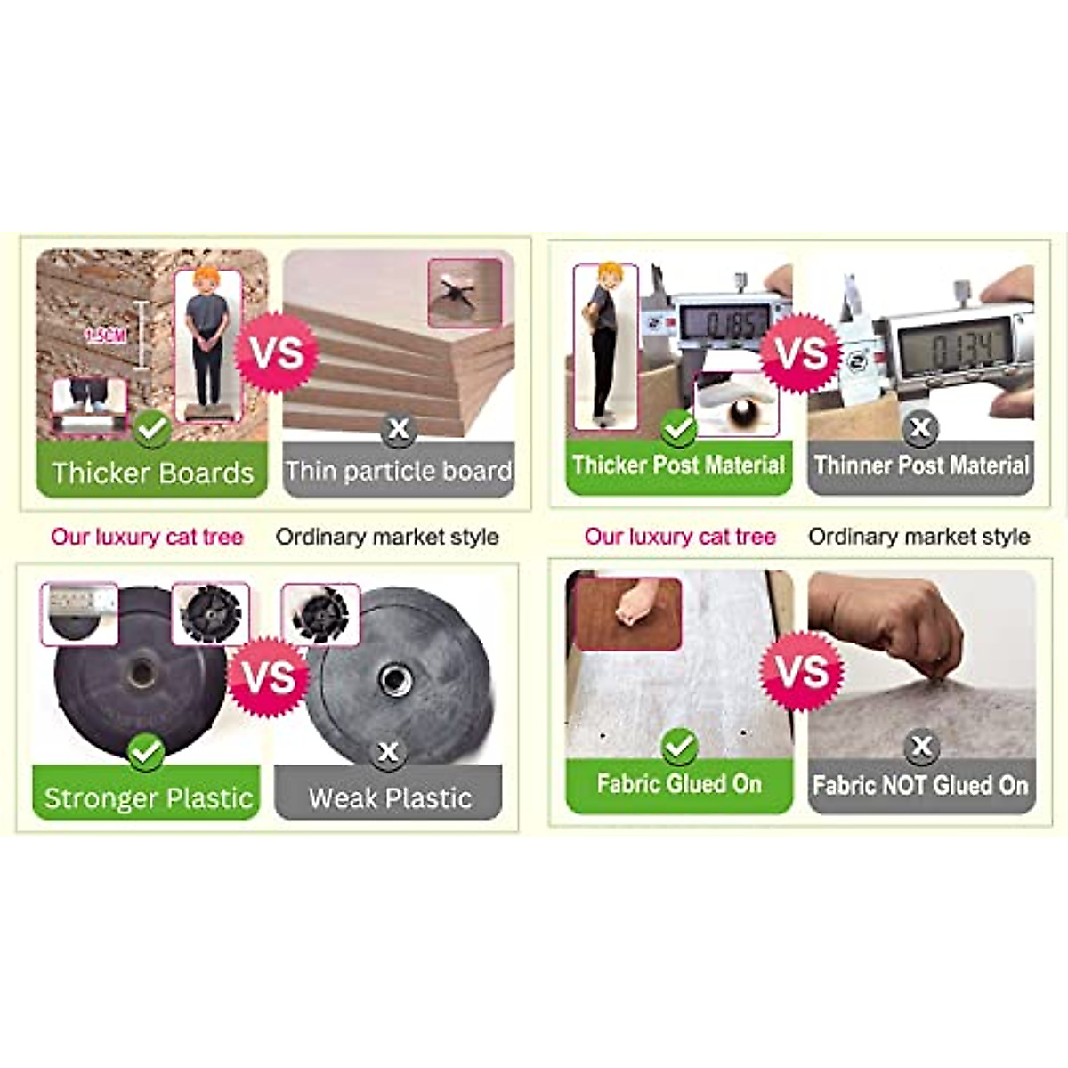 Go Pet Club 50.5" Sequoia Extra-Large Posts Multi-Level Cat Tree Kitty Scratcher Kitten Condo Tower House Furniture with Jungle Rope for Indoor Cats, Gray/Black