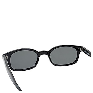 Pacific Coast Feather Original X-KD's Biker Polarized Lenses Black Frames 20% Sunglasses