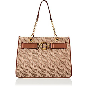Guess AVIANA TOTE Women's Ladies Bag, Cognac Beige