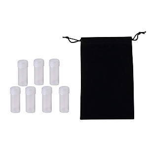 100Pcs 5ML Small Pill Plastic Containers Empty Pill Bottles Sample Bottles Vial Test Tube with Caps by HRLORKC