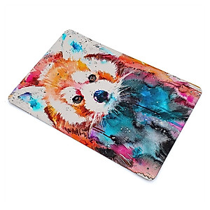 PPFINE Red Panda Watercolor Tin Sign Metal Plaque Art Hanging Iron Painting Retro Home Kitchen Garden Garage Wall Decor 12"x8"