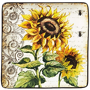 Certified International French Sunflower 16 pc. Dinnerware Set, Service for 4, Multicolored