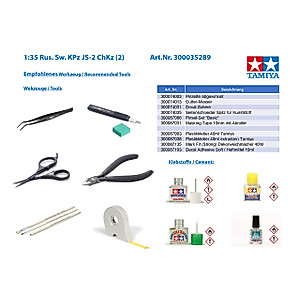 Tamiya Models Russian Heavy Tank JS-2 Model Kit