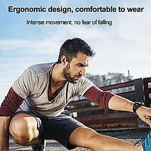 CatXQ Air Conduction Headphones with Microphones | Open Ear Sports Headset | Touch & Voice Assistant | Wireless Bluetooth Sweatproof Earphones for Running, Workout, Gym, Hiking, Safe Driving/Cycling