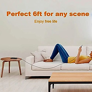 for iPhone Charger Extension Cable,6FT Lightning Extender Dock Cable Compatible with iPhone 14 Pro 13 Pro Max 12 11 X XR 8 7 6 Male to Female Cable Extension Adapter Cord Pass Video,Data,Audio (Black)