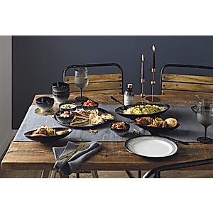 Denby 199048805 Halo 2 Piece Dinner Plate Set, Stoneware