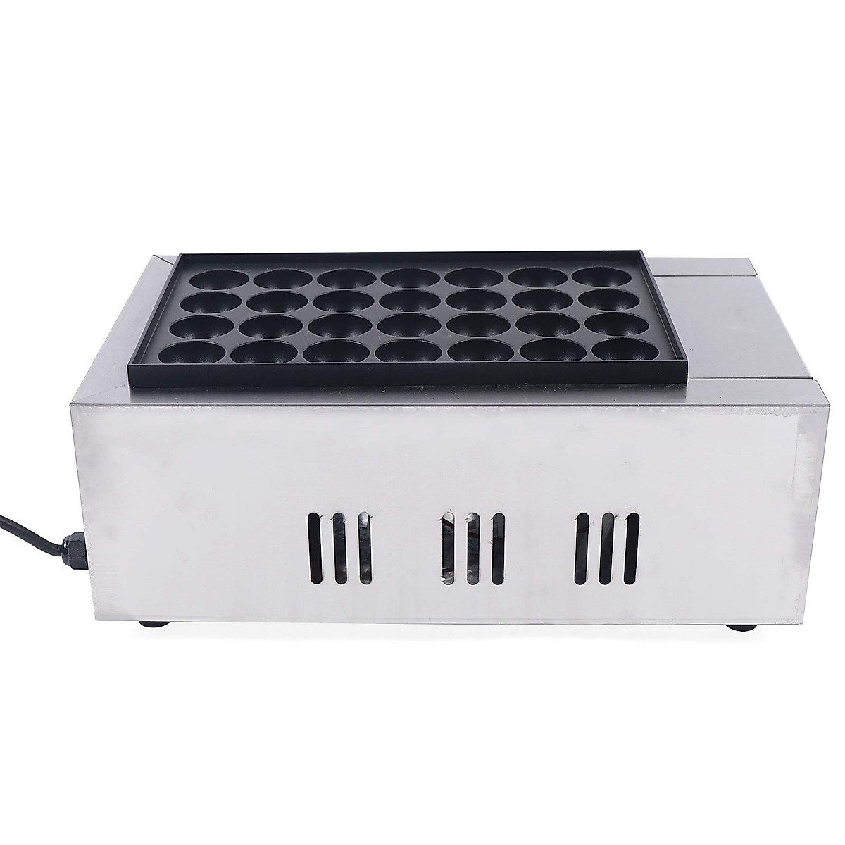 Electric Takoyaki Maker, Commercial 28PCS/56PCS Takoyaki Grill with Nonstick Molds Japanese Octopus Fish Ball Cake Grill Pan 110V (28PCS 2KW)