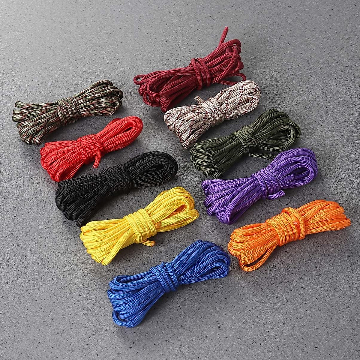 SEWACC 30 Pcs 3 String 3m Length Climbing Utility Cord Survival Umbrella Rope DIY Braiding Rope