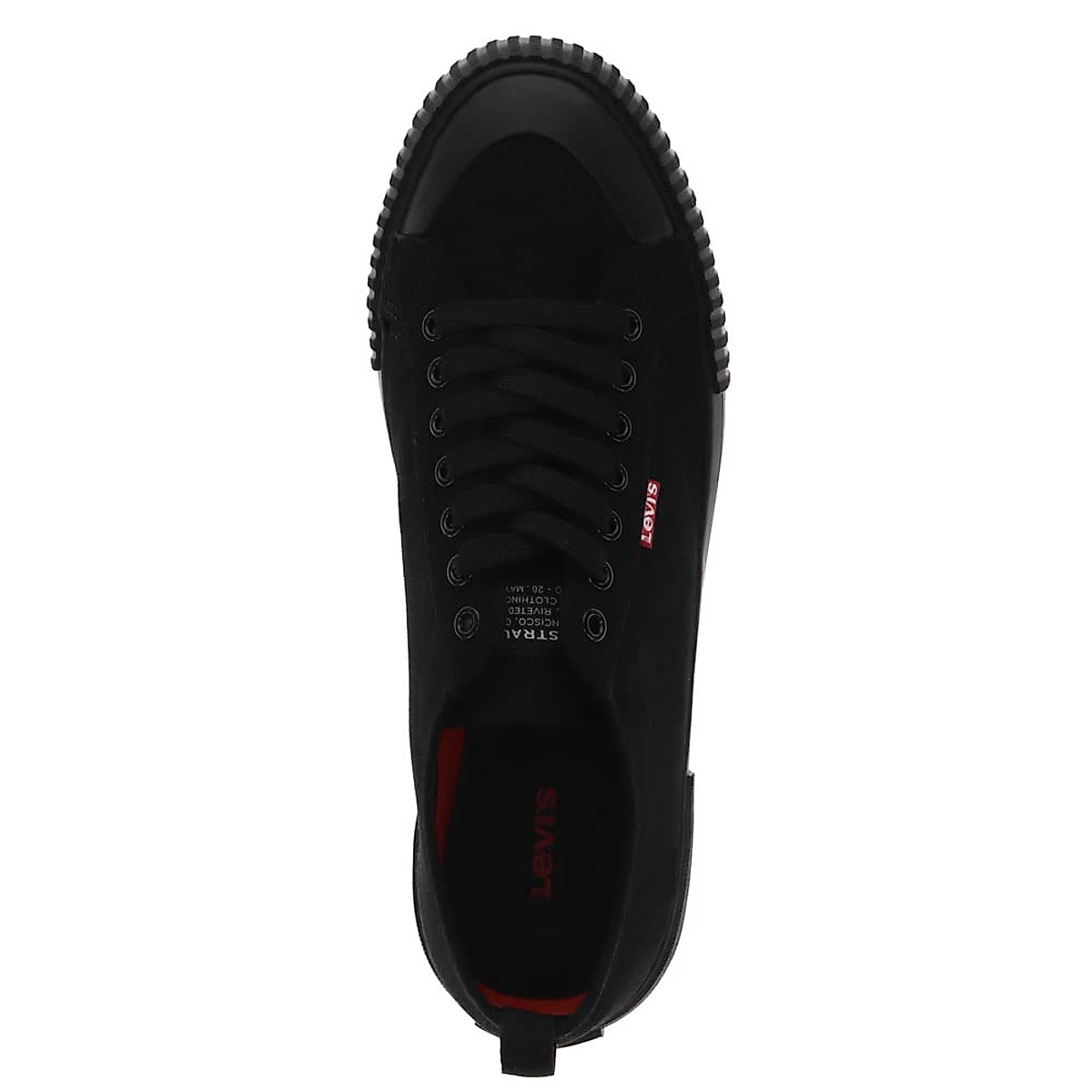 Levi's Mens Anikin C CVS N Casual Sneaker Shoe, Black Mono, 9 M