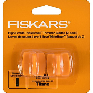 Fiskars 157400-1001 Titanium TripleTrack High Profile Cutting Replacement Blades , Orange