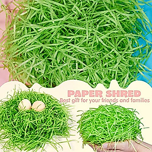 JOYIN 12oz Easter Grass 6 colors Recyclable Paper Shred for Easter Basket Filler Stuffers, Easter Egg Hunt, Easter Party Favor, Easter Decor, Easter Gift Decor