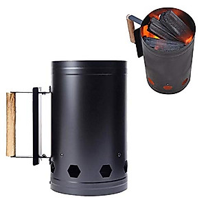 TOTOU Barbecue Tools Fast Charcoal Ignition Barrel Carbon Stove Outdoor Barbecue Fire Bamboo Chimney Starter