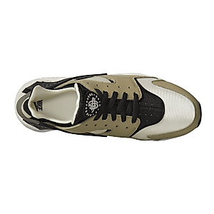 Nike Air Huarache Men's Shoes Size- 9.5, Black/Khaki-phantom