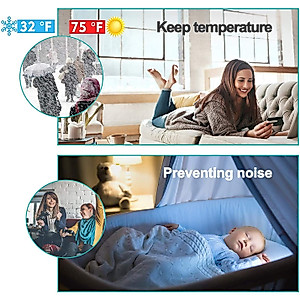 TumiMallody Waterproof Under Door Draft Stopper - 36 Inch Door Draft Stoppers Weather Stripping Noise Blocker Door Sweeps, Adjustable Size 32-36 Inch (Beige)