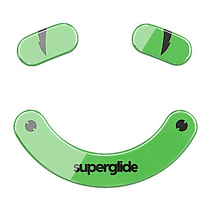 Superglide - Fastest and Smoothest Mouse Feet/Skates Made with Ultra Strong Flawless Glass Super Fast Smooth and Durable Sole for Razer Viper V2 Pro [Green]