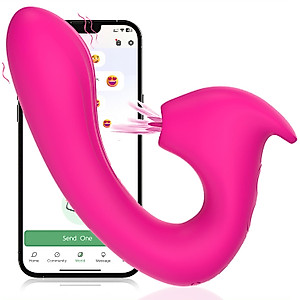 Anal Sex Toys for Women with APP Remote Control,Sex Toys Tongue Licking Vibrator with 10 Powerful Vibrations,Wearable G-Spot Dildo Toy Clitoral Rechargeable Gifts Stimulator Vibrador Massager