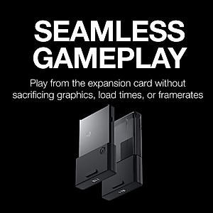 Seagate Storage Expansion Card 2TB Solid State Drive - NVMe SSD for Xbox Series X|S, Quick Resume, Plug & Play, Licensed (STJR2000400) Black