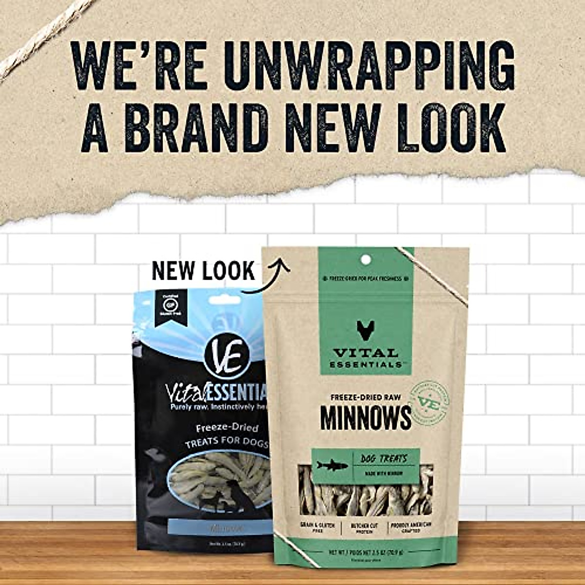 Vital Essentials Freeze Dried Dog Treats, Raw Minnows Treats for Dogs 2.5 oz