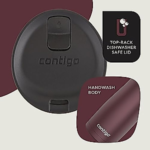 Contigo West Loop 2.0 Leak-Proof, Spill-Proof Insulated Stainless Steel Travel Mug, 16oz., Chocolate Truffle Metallic