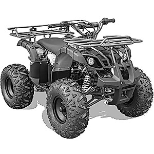 MotoTec Bull 125cc 4-Stroke Kids Gas ATV Black (MT-ATV-Bull-125cc_Black)