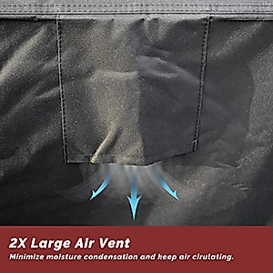 55-inch Table Cover, Waterproof Outdoor Prep Table Cover for Keter Unity XL Portable Outdoor Table with Storage Cabinet, Heavy Duty BBQ Grill Table Cover, Breathable, UV Resistant, 55"L x 24"W x 32"L