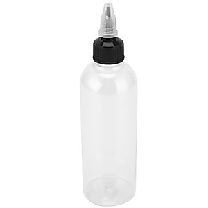 KEILEOHO 64 Pack 4 oz Plastic Squeeze Bottles, Clear Dispensing Bottles, 120ml Round Empty Dispensing Bottles with Twist Top Cap, for Craft, Art, Household