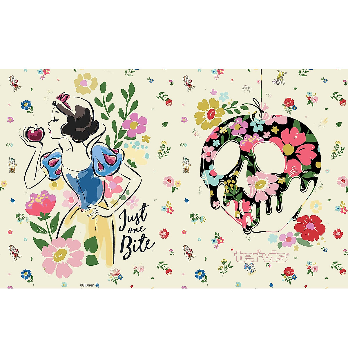 Tervis Disney Snow White Just One Bite Triple Walled Insulated Tumbler Travel Cup Keeps Drinks Cold & Hot, 20oz Legacy, Stainless Steel, 1 Count (Pack of 1)