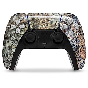 WraptorSkinz Skin Wrap compatible with Sony PS5 DualSense Controller Marble Granite 05 Speckled (CONTROLLER NOT INCLUDED)