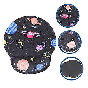 Ergonomic Pad Bowl Pad Keyboard Wrist Support Desktop Mat Pad Mat for Desk Pad with Wrist Support Print Pads Rest Pad Mousepad with Wrist Rest Padded Pad Sponge Pad Silica Gel Pad